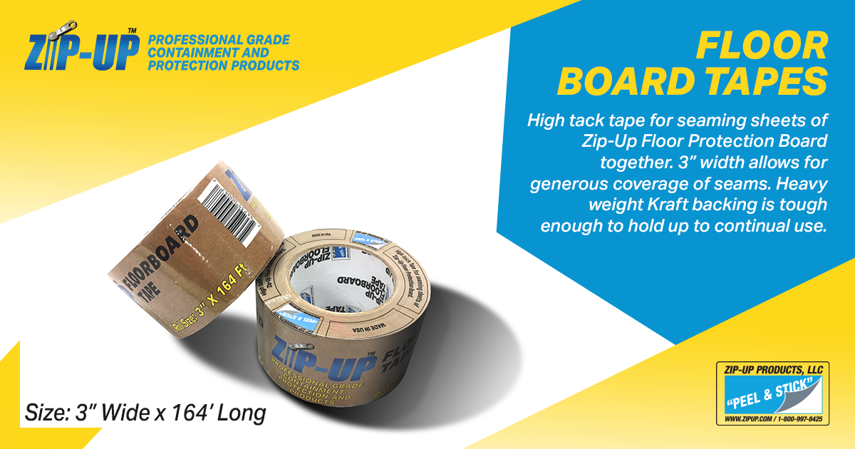 3" x 164' Heavy Duty Floor Board Tape by Zip-Up Products, LLC ...