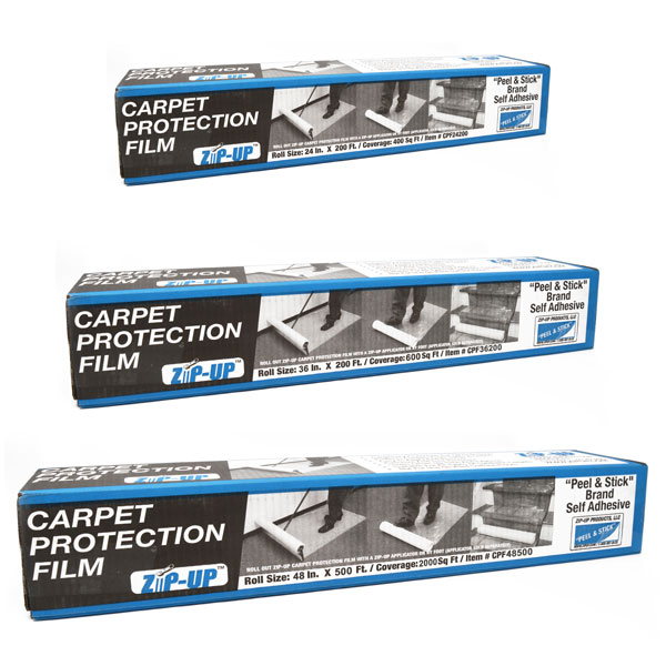 Carpet Protection Film, Hard Surface Film by Zip-Up Products ...